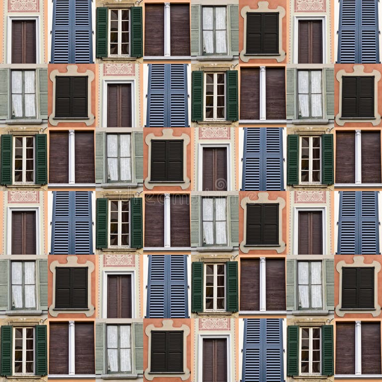 Colorful windows stock photo. Image of house, sill, background - 27855212