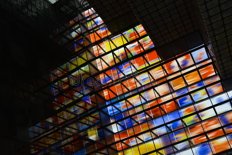 Colorful windows stock photo. Image of wall, window, modern - 29697408