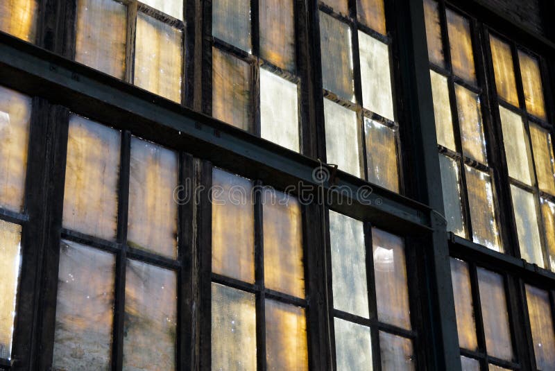 Abandoned Factory - Broken Windows Stock Photo - Image of urban, grey ...