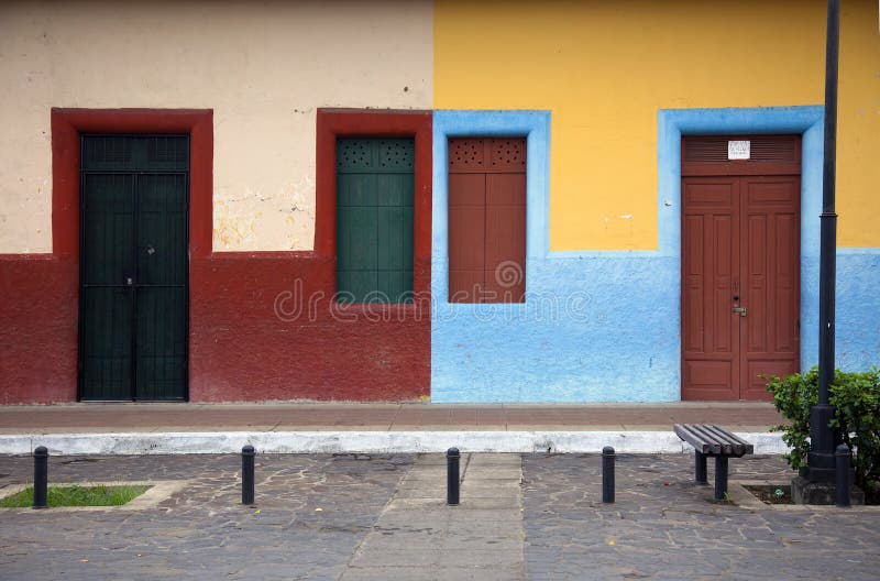 Colorful Windows and Doors stock photo. Image of costa - 23180380