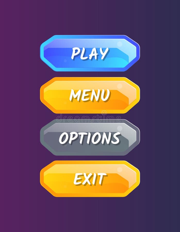 Colorful Windows Options Isolated Set Stock Illustration - Illustration ...