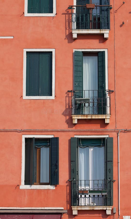 Colorful windows in Venice stock image. Image of journey - 40721557