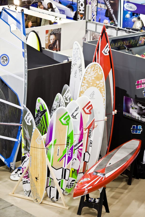 Colorful Windsurf Tables at Big Blue Sea Expo Editorial Photography ...