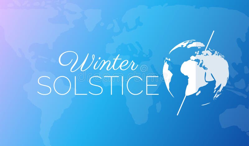 Colorful Winter Solstice Background Illustration Stock Vector ...