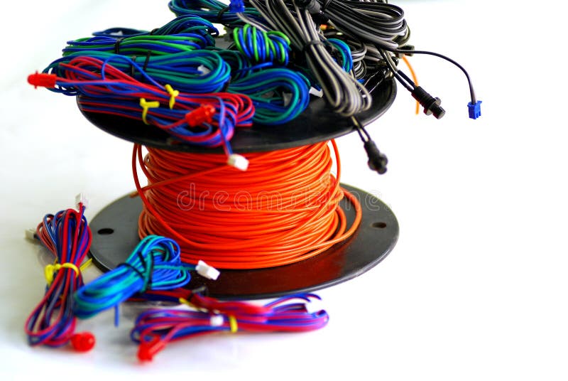 Colorful Wire stock image. Image of close, electronic - 6451011
