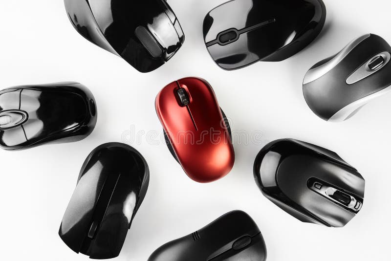 Colorful Wireless Mouse stock photo. Image of front, convenient - 23529884