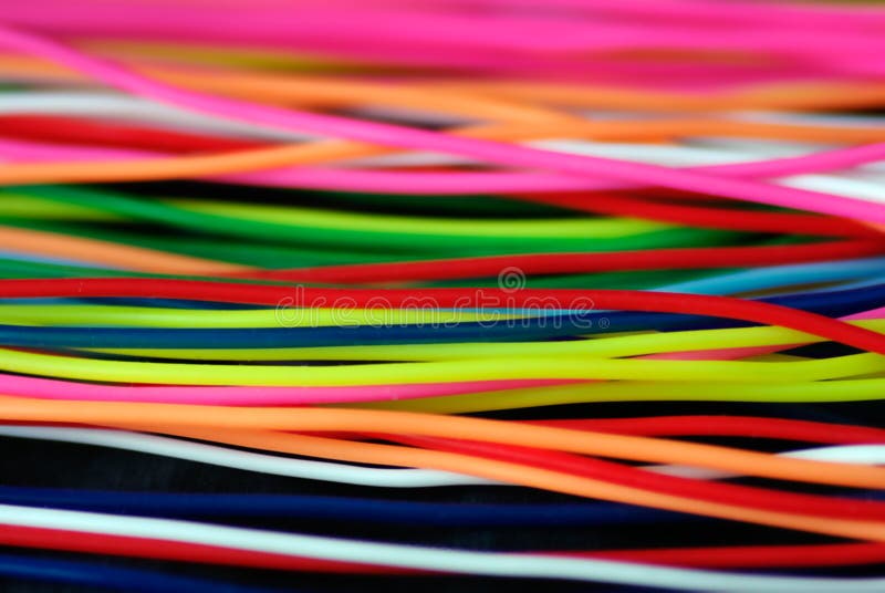 Colorful wires stock photo. Image of colorful, green - 117015948