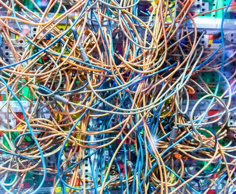 Bunch of wires stock photo. Image of equipment, macro - 52006628