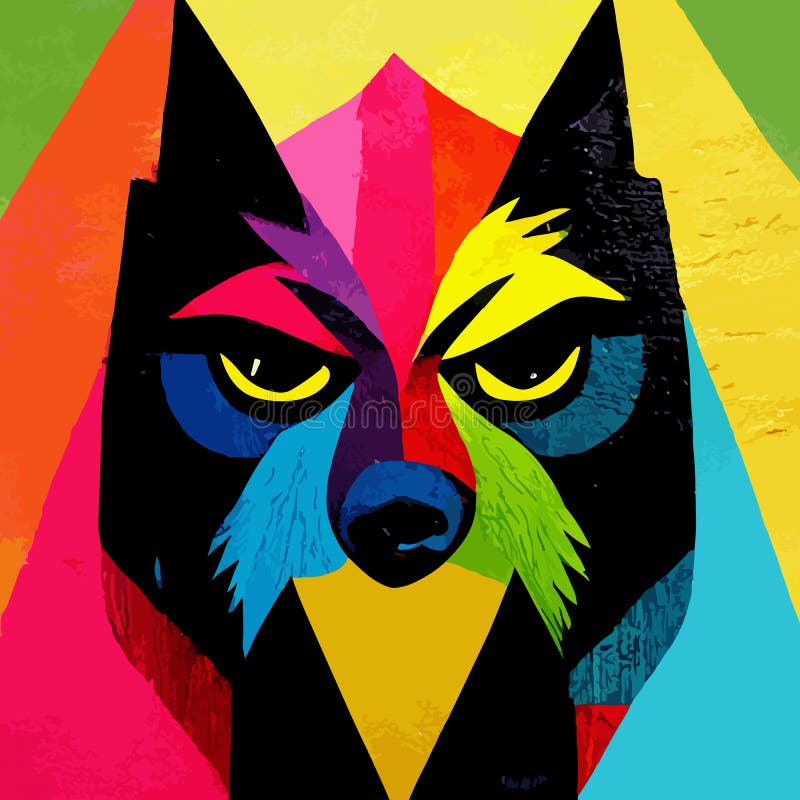 Pop Art Wolf Stock Illustrations – 252 Pop Art Wolf Stock Illustrations ...
