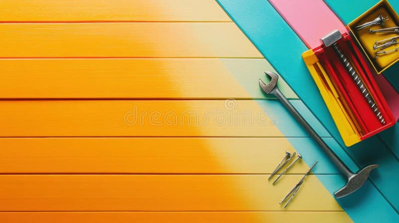 Colorful Retro Looney Tunes Background. Vintage Cartoon Characters ...