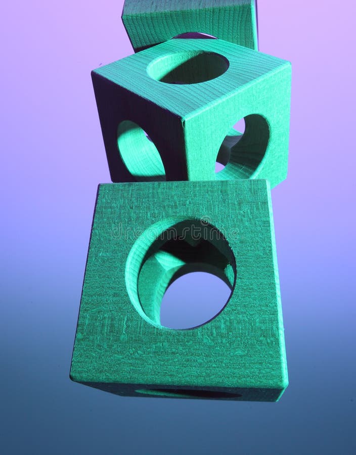 Colorful wood blocks stock image. Image of geometry, angle - 42410321