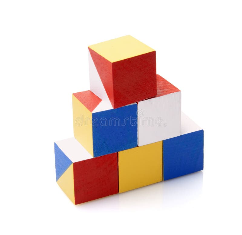 Pythagorean Theorem Shown with Colorful Wooden Cubes, Side View Stock ... Pythagorean Theorem Shown with Colorful Wooden Cubes, Side View Stock ...