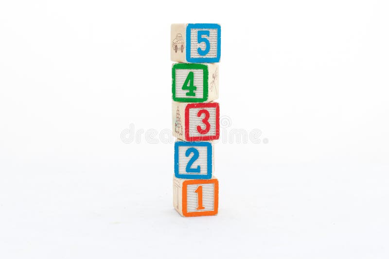 Stacked Five Colorful Cubes White Stock Photos - Free & Royalty-Free ...