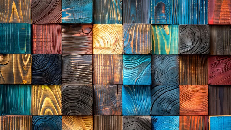 Colorful Wooden Blocks Various Textures Patterns Stock Photos - Free ...