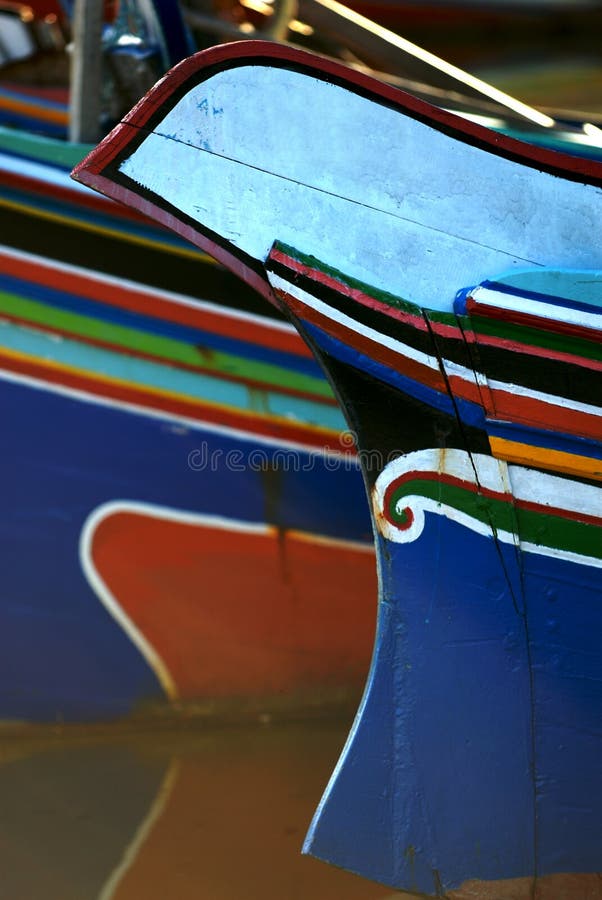 Colorful wooden boats stock photo. Image of carved, craft - 1858252