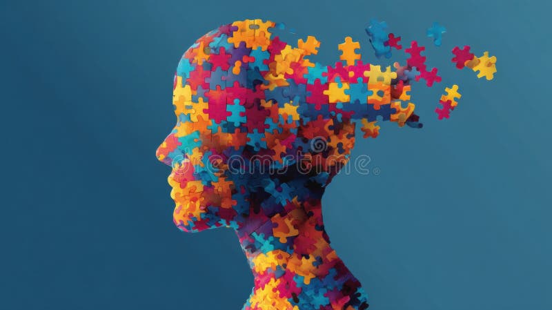 Colorful Wooden Brain Illustration Showcasing Complex Thinking and ...