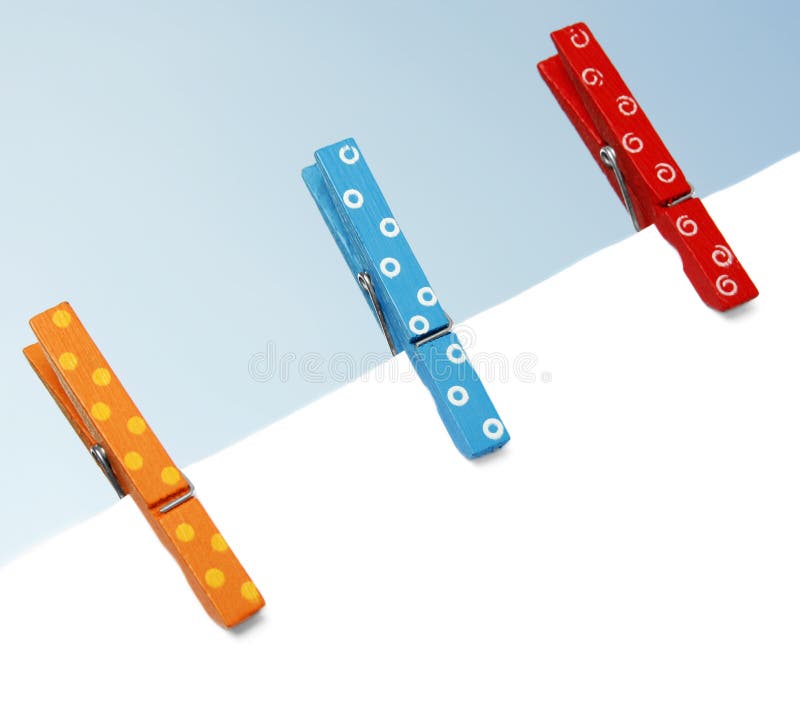 Colorful wooden pegs stock photo. Image of housework - 16223984