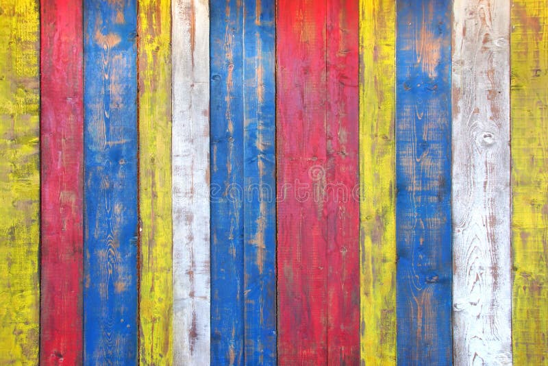 Colorful Wooden Plank Panel Stock Photo - Image of creative, paint ...