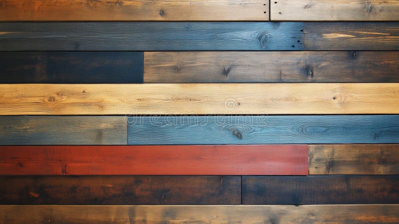 Colorful Wooden Plank Wall with Natural Textures, Interior Design ...