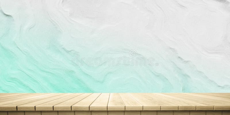 Colorful Wooden Platform Background: Brick Wall. Stock Illustration ...