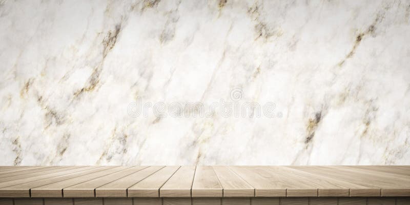 Colorful Wooden Platform Background: Brick Wall. Stock Illustration ...