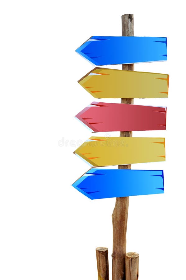 Colorful wooden sign board stock image. Image of noticeboard - 26344807