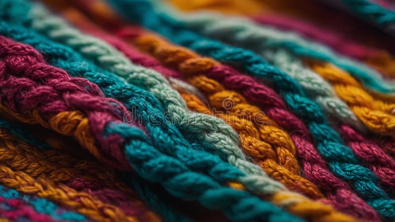 Colorful Wool Textures in Close-up Macro Photography Stock Image ...