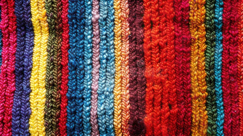 Colorful Woolen Background with Stripes Stock Image - Image of texture ...