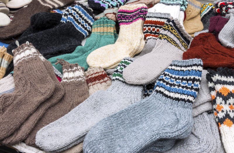 Handmade wool socks stock photo. Image of washing, homemade - 26602968