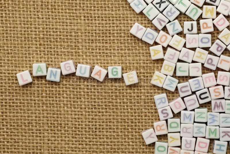 Colorful Word Language Burlap Background Stock Photos - Free & Royalty ...