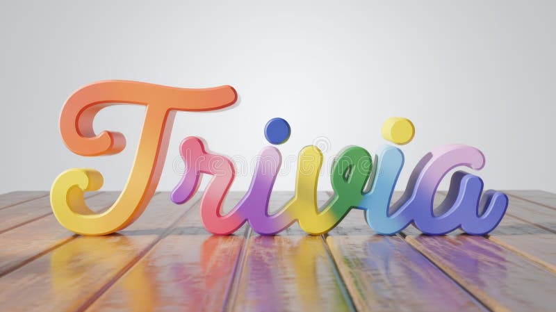 Colorful Word Trivia on Wooden Table, Bright and Engaging Display Stock ...