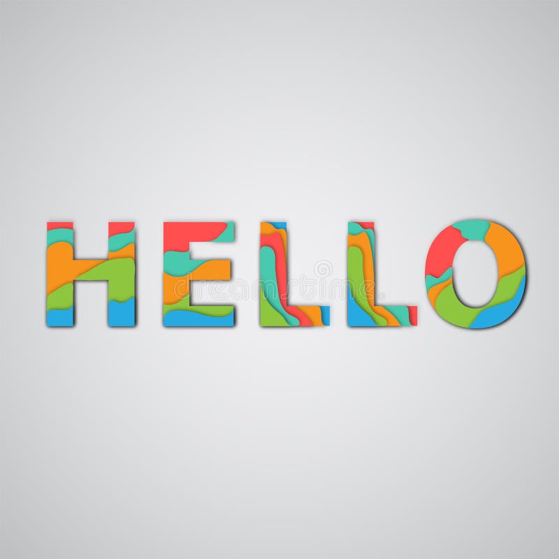 Colorful Word, Vector Illustration Stock Vector - Illustration of ...