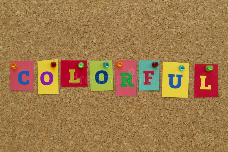 Colorful Word Written on Colorful Sticky Notes. Stock Photo - Image of ...