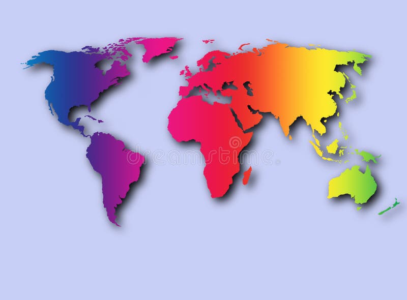 Colorful World stock illustration. Illustration of world - 951202