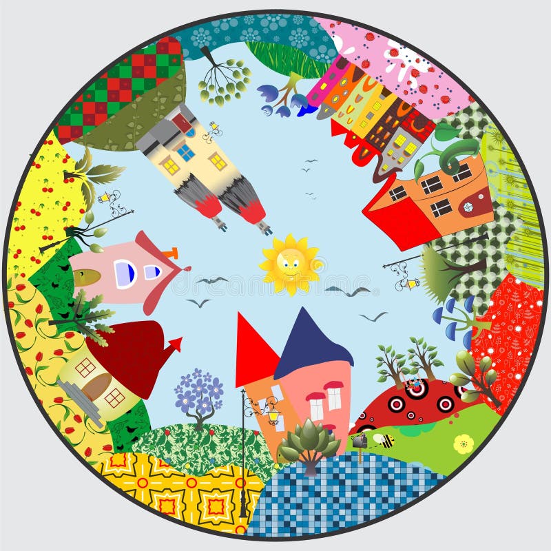 Colorful world stock illustration. Illustration of fabulous - 277787280