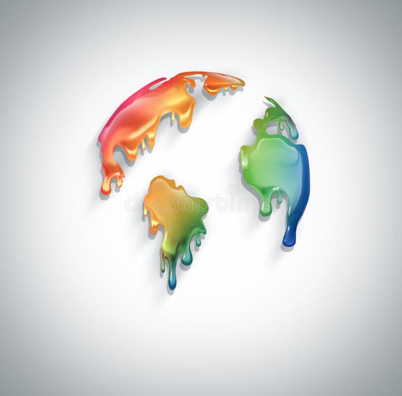 Colorful world stock illustration. Illustration of shape - 160963101