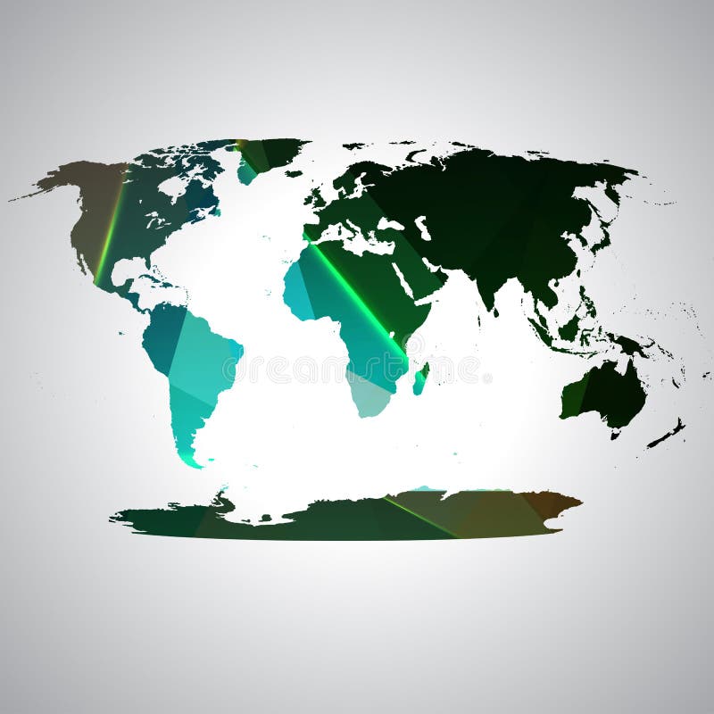 Colorful Map of the World, Vector Illustration Stock Vector ...