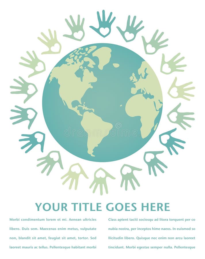 Colorful World Peace and Unity Design. Stock Vector - Illustration of ...