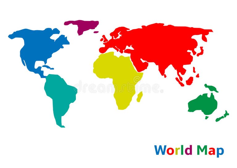 Colorful world stock vector. Illustration of globe, design - 52339915