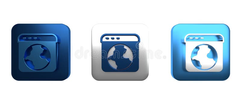 Colorful Worldwide Icon Isolated on White Background. Pin on Globe ...