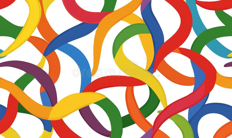 Colorful Worm-Like Shapes Abstract Background Design for Wallpaper or ...