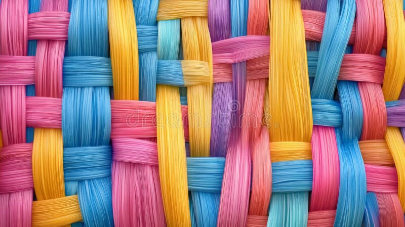 Colorful Woven Fabric Abstract Texture Design Stock Illustration ...