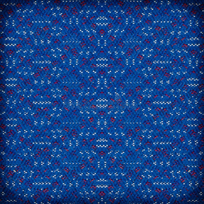 Colorful of Woven Plastic Mat,red and Blue Stock Image - Image of ...