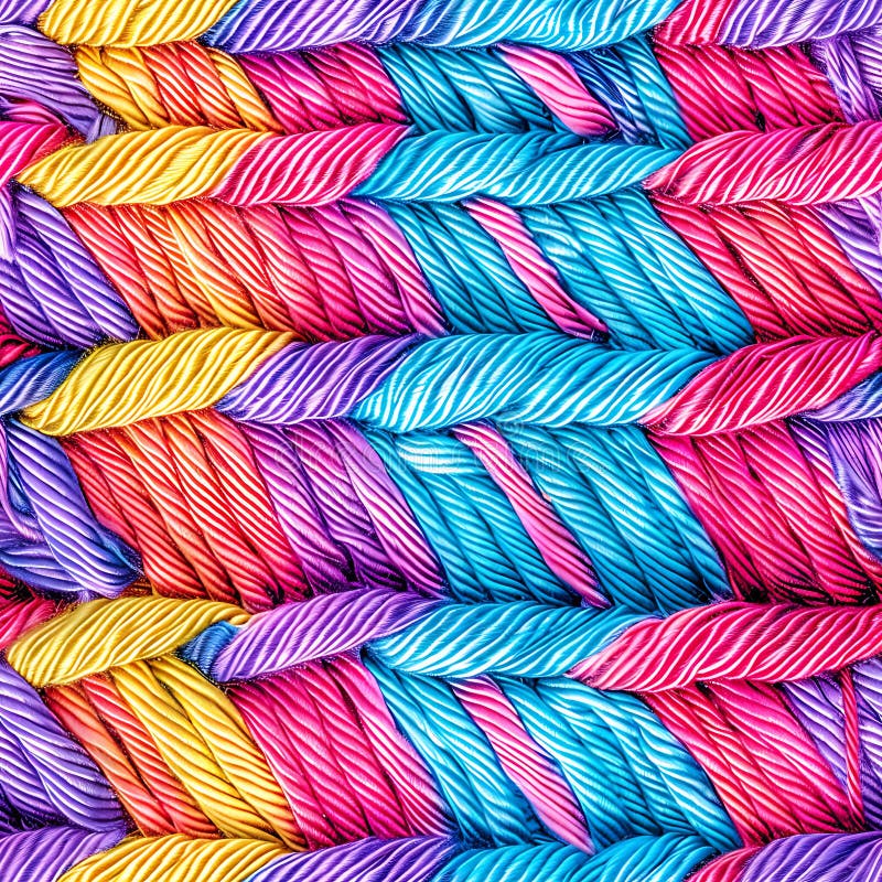 Colorful Woven Repeating Pattern Stock Illustration - Illustration of ...