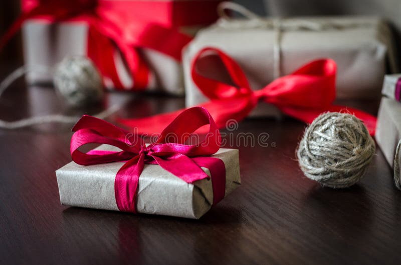 Colorful Wrapped Gift Boxes Stock Image - Image of festive, decor: 85439337
