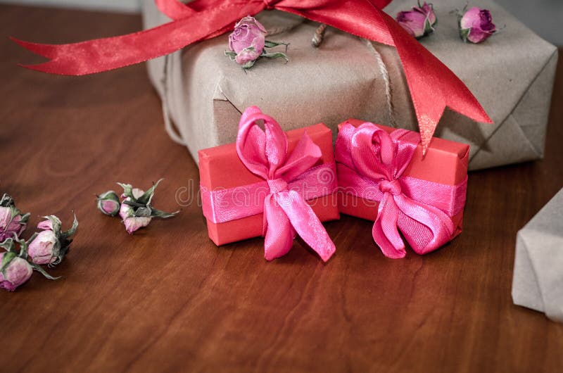 Colorful Wrapped Gift Boxes Stock Image - Image of paper, package: 85439597