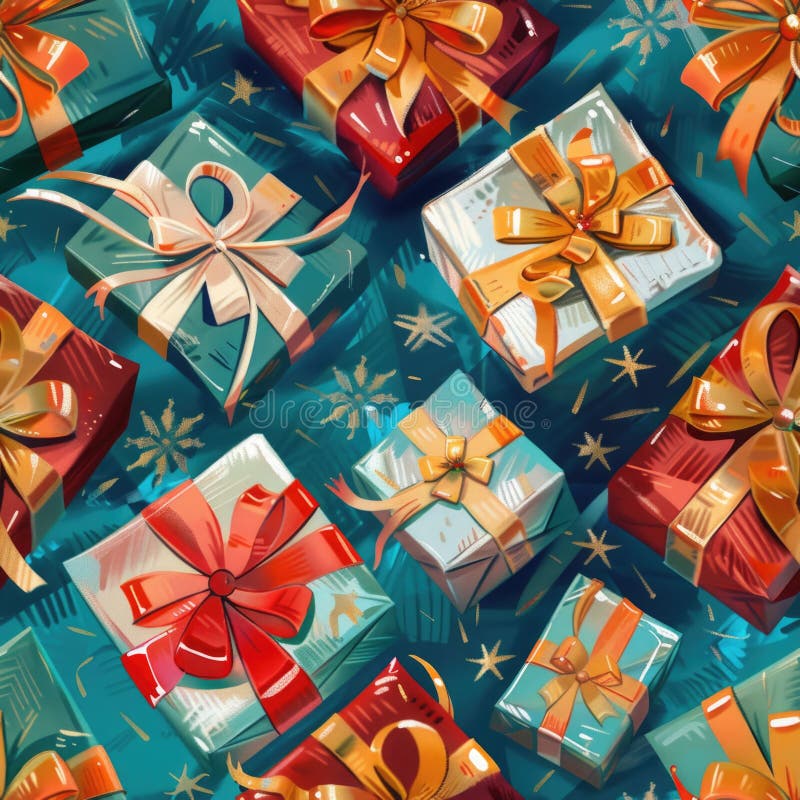 Colorful Wrapped Presents on a Table, Perfect for Holiday Celebrations ...