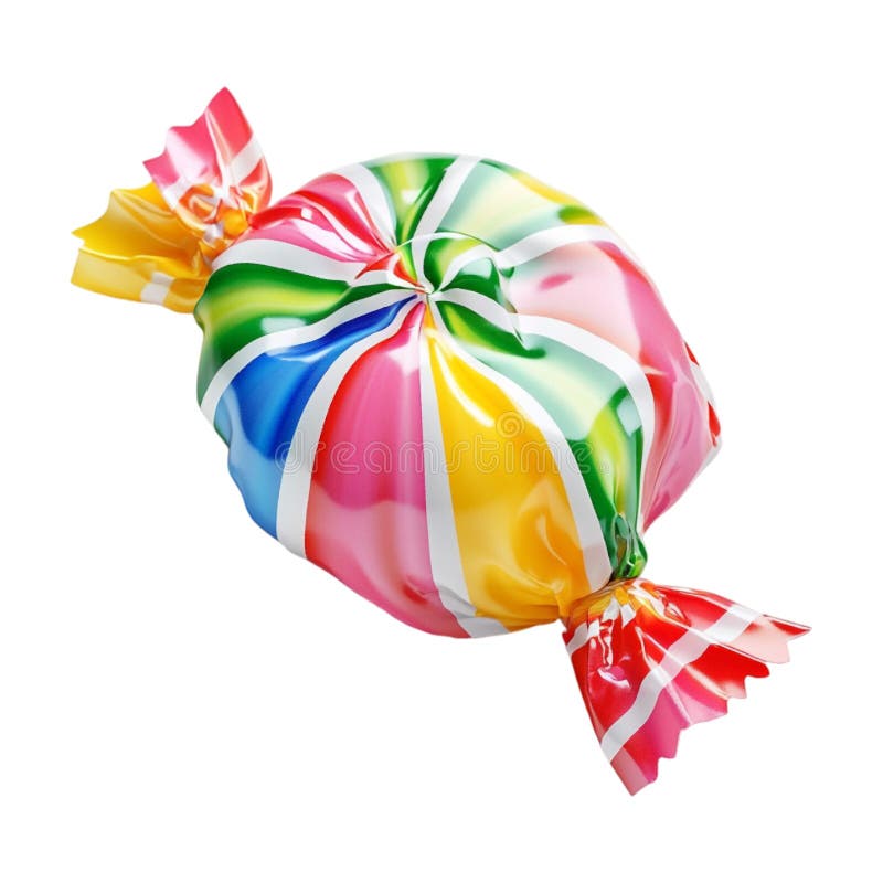 Colorful Wrapper of Toffee on Transparent Background - Ai Generated ...