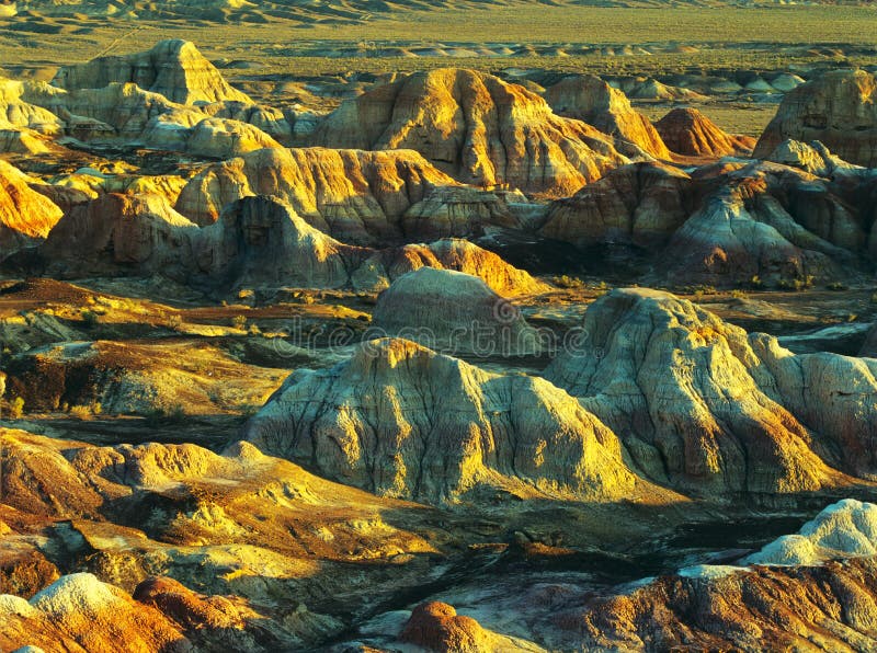 Colorful yardang stock photo. Image of color, panorama - 14587938