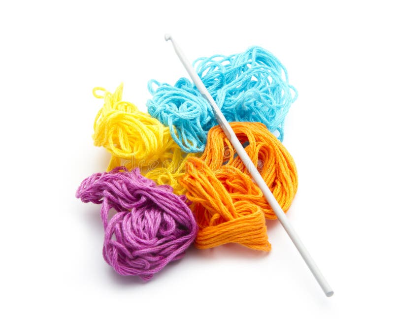 Crochet hooks stock image. Image of group, cotton, material - 28025475